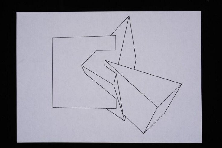 'Prism' chair design computer generated print out | McManus, Paul ...