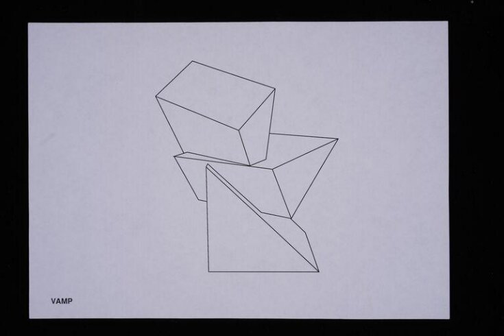 'Prism' chair design computer generated print out | McManus, Paul ...