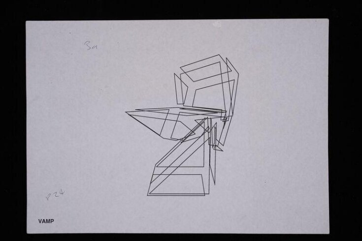 'Prism' chair design computer generated print out | McManus, Paul ...