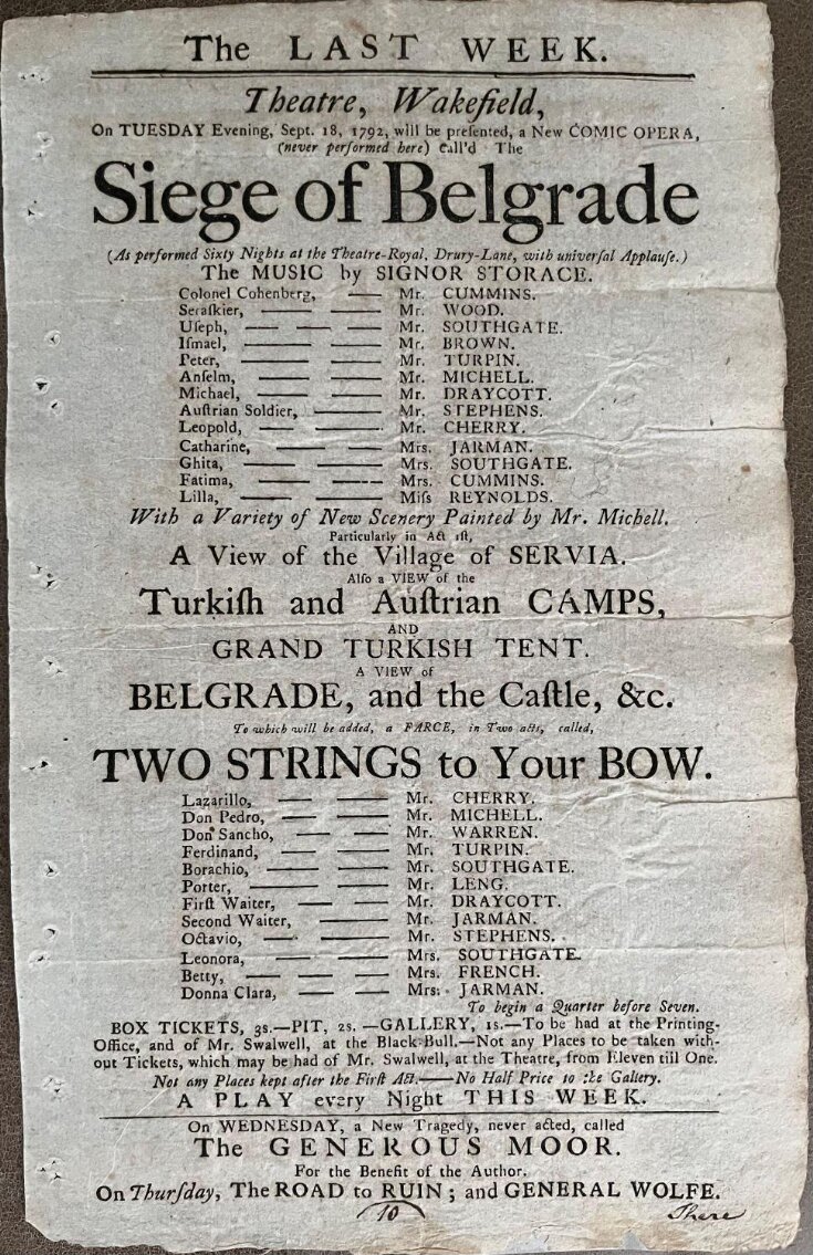 Playbill | V&A Explore The Collections