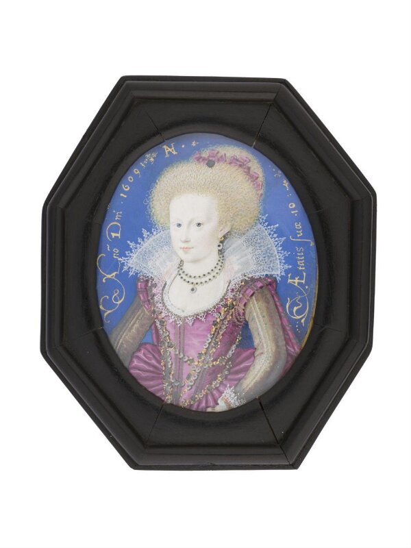 Portrait Miniature of an unknown girl,do possibly Lucy Percy, aged 10 ...