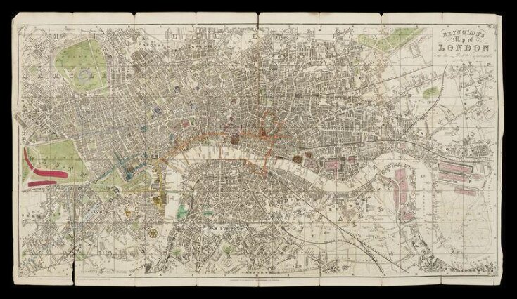 Reynold's map of London with the latest improvements | V&A Explore The ...