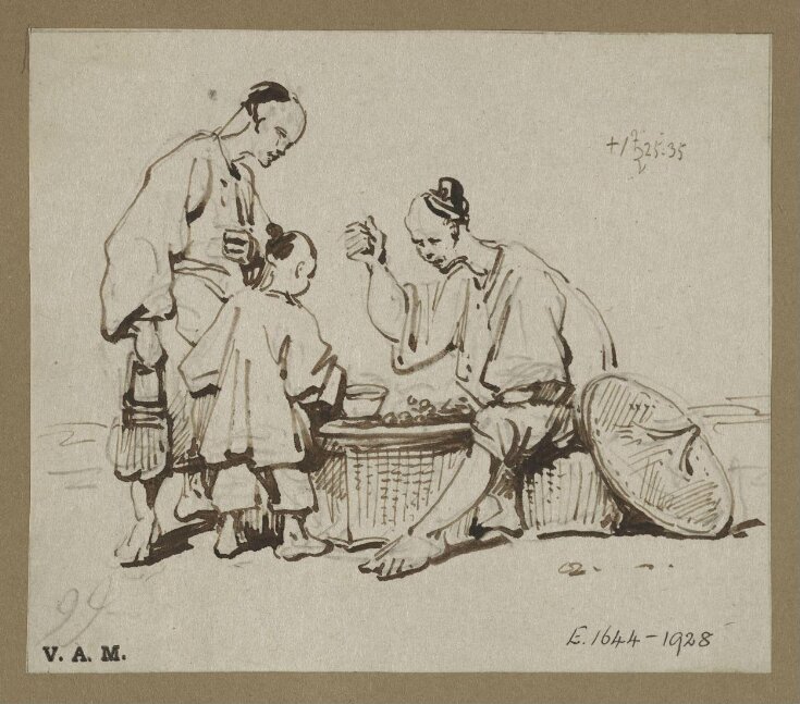 Three Chinese figures | George Chinnery | V&A Explore The Collections