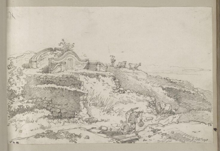 A Chinese tomb on a hillside, Macau | George Chinnery | V&A Explore The ...