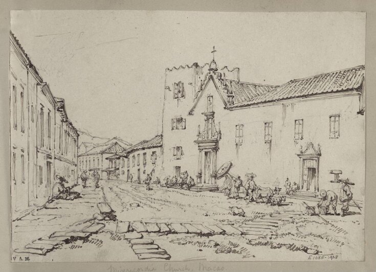 The Misericordia church and tower, Macau | George Chinnery | V&A ...