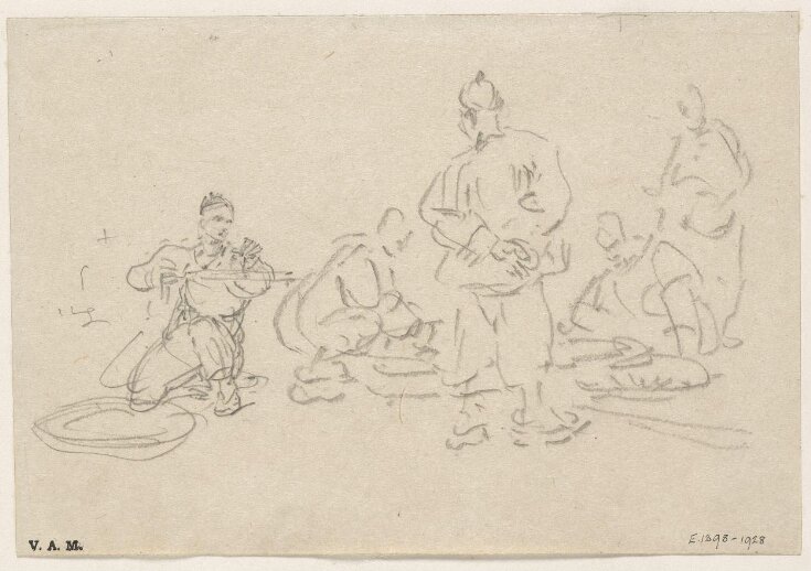 Sketch of Chinese figures | George Chinnery | V&A Explore The Collections