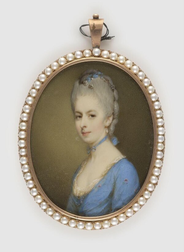 Portrait miniature of Mrs. Carruthers | Jeremiah Meyer | V&A Explore ...