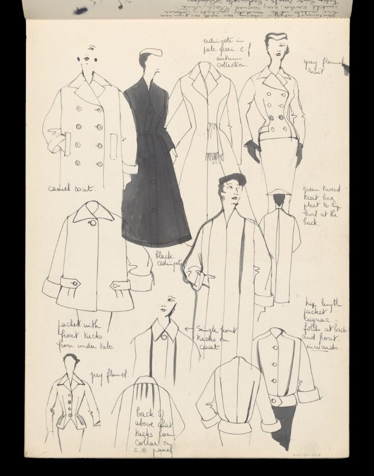 Sketchbook of Fashion Drawings | Laura Templer | V&A Explore The ...
