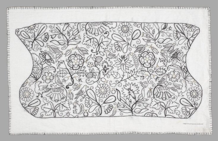 'an unstitched coif . . . ' | Sarah Capel | V&A Explore The Collections